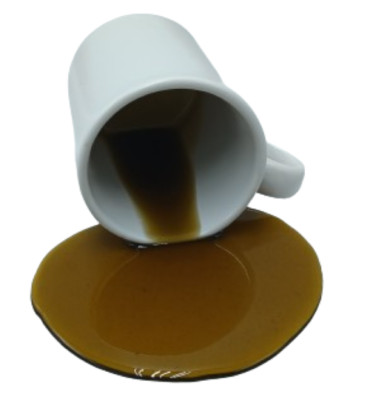 Display Fake Food Prop Spilled Coffee Cup | eBay