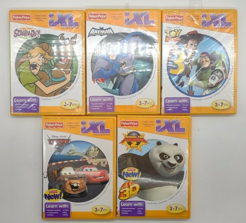 LOT of 5: Fisher Price iXL Learning Systems - Ages 3-7yrs - Cars ...