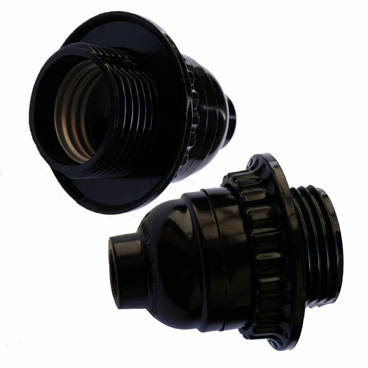 E27 Pendant Fitting black Bulb Holder Socket Edison Screw For Lamp Base ...
