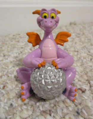Figment The Dragon Holding Epcot Earth 2.75" PVC Figure Disney ...