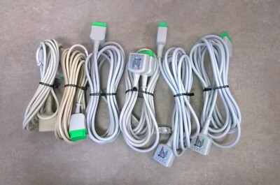Lot of 6 GE Vyaire 2017003-001 Multi-Link 5 Lead ECG Clip Trunk Cable ...