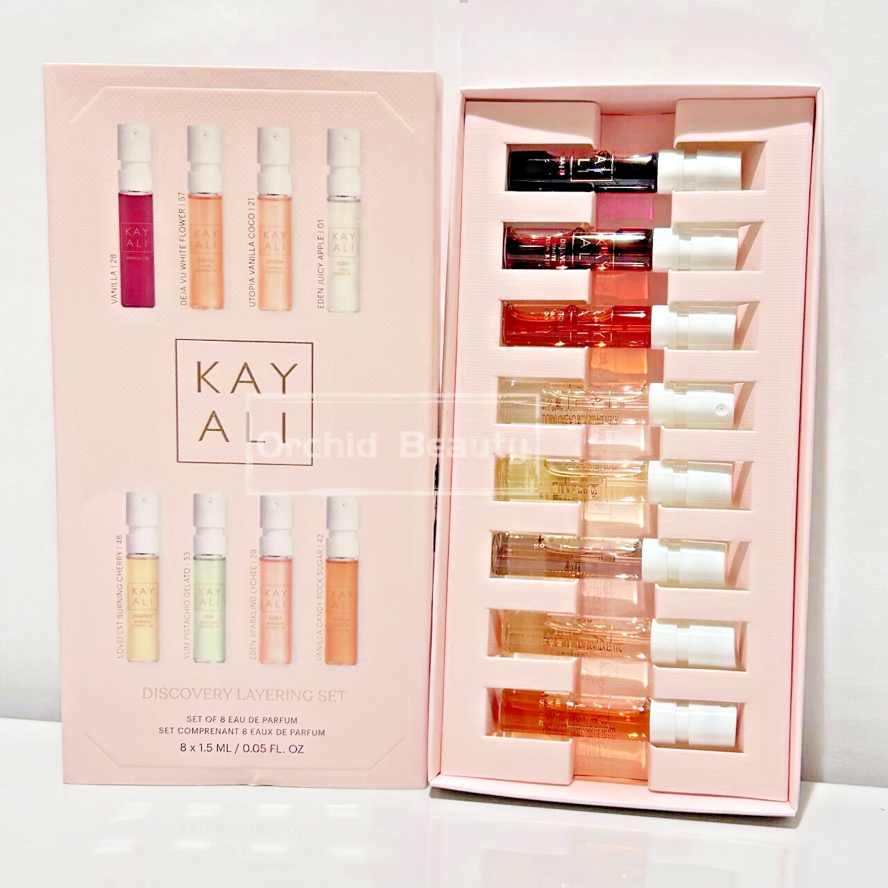 New KAYALI Discovery Perfume Layering Set Sample Spray 8X1.5 ml/0.05 oz ...