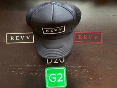 REVV AMPLIFIERS LOGO CUSTOM HAT & STICKER 5PC SET | eBay