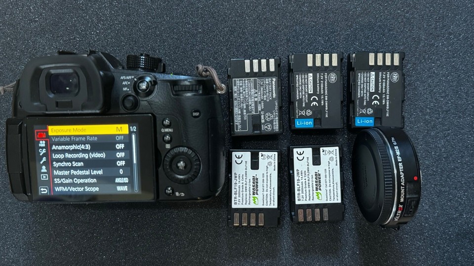 Panasonic Lumix GH5 + Viltrox EF-M2 0.71x Speedbooster + Batteries | eBay