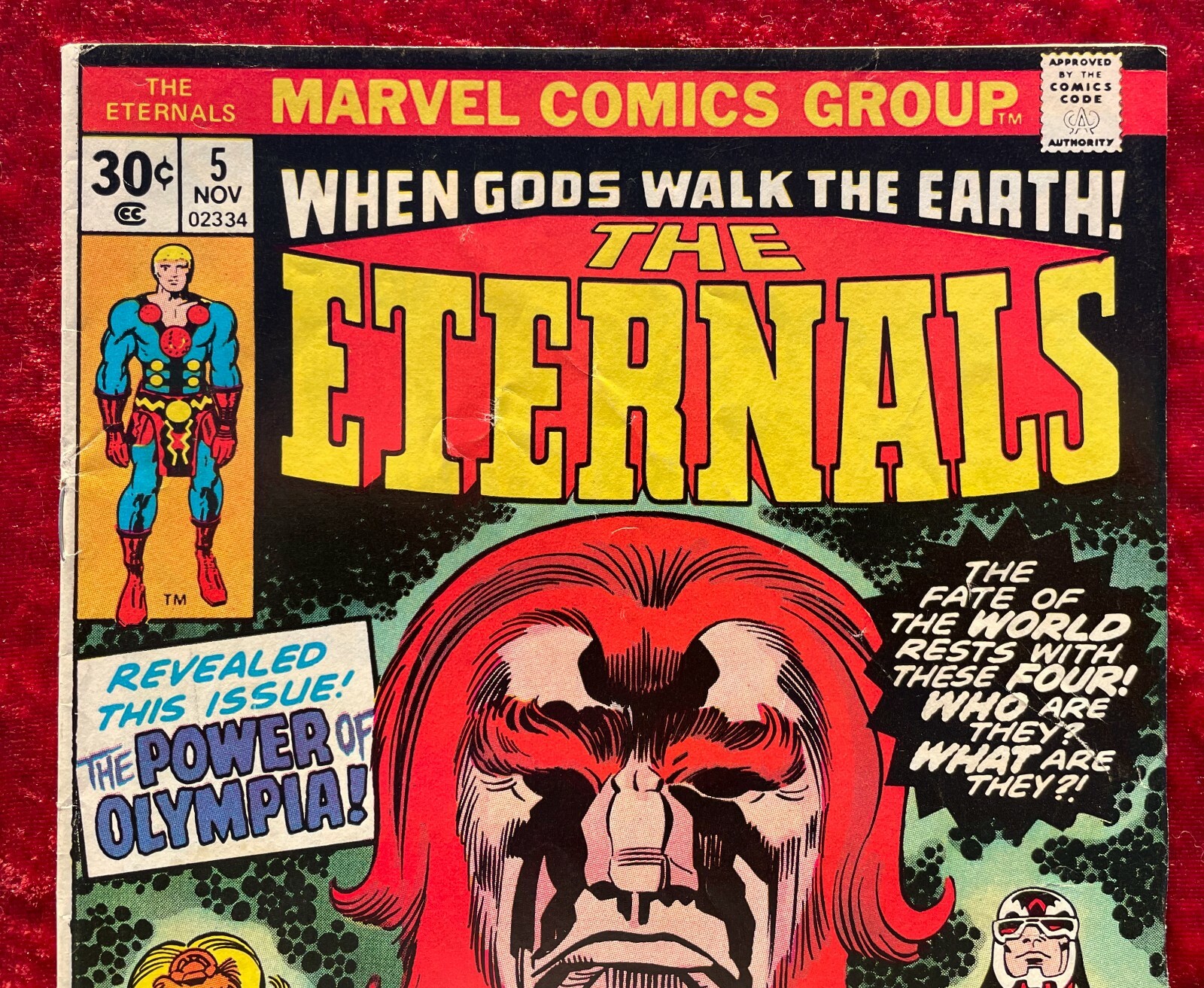 Eternals #5, Marvel, 1976; Jack Kirby; 1st Domo, Makkari, Zuras, Thena ...