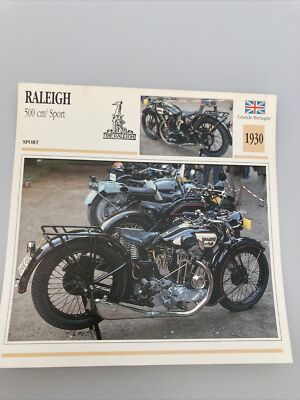 Raleigh 500 CM3 Sport 1930 Collectible Motorcycle Map Atlas UK | eBay