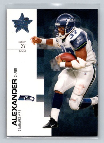 2007 Leaf Rookies & Stars #50 Shaun Alexander Seattle Seahawks Football ...