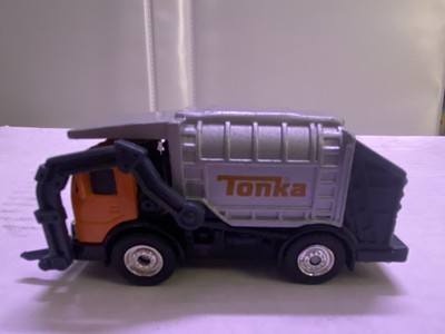 Tonka Garage Trash Recycling Truck Orange Gray Die Cast | eBay