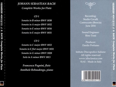 JOHANN SEBASTIAN BACH: COMPLETE WORKS FOR FLUTE NEW CD 8021945004115| eBay