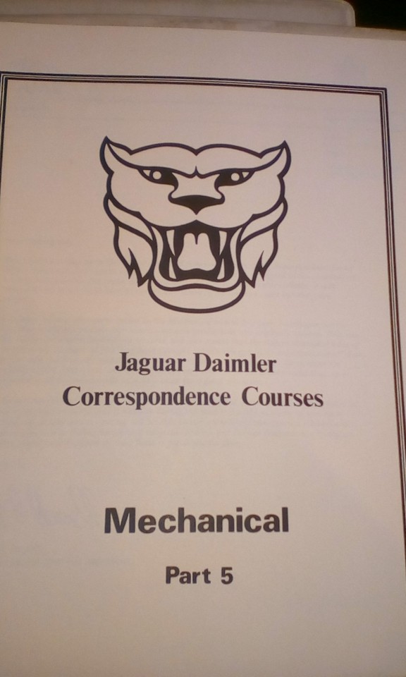 Jaguar Daimler correspondence courses, Mecahical 1983, cars mechanics ...