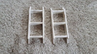 Pair of Off-White Rustic Shelves in Excellent Condition | eBay
