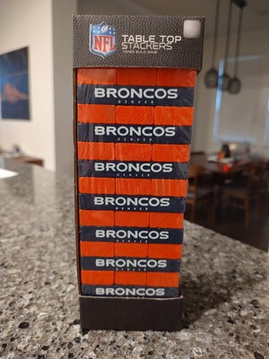 Denver Broncos NFL Jenga Table Top Stackers 18 levels 54 pieces SEALED ...