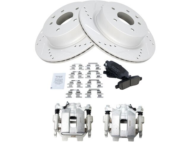 Rear Brake Pad Rotor and Caliper Set For 2011-2013 Infiniti G37 2012 ...