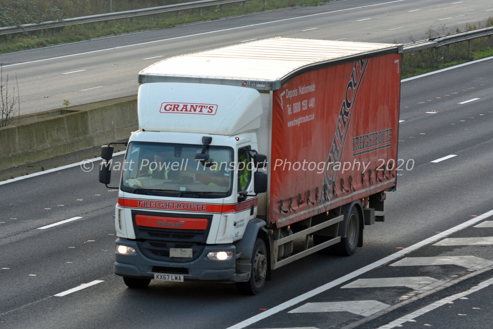 Truck Photo 12x8 - DAF LF - Grants Freightroute - KX67 LWA | eBay UK