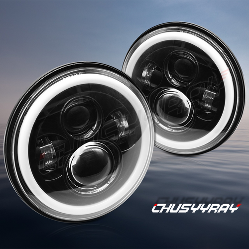 2x 7inch Round Led Headlight HI/Lo Beam for Chevrolet Chevy II/Nova ...