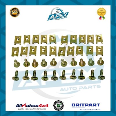 X20 FLOOR SCREWS & SPIRE SPEED NUT CLIPS FOR LAND ROVER SERIES - 302532 ...