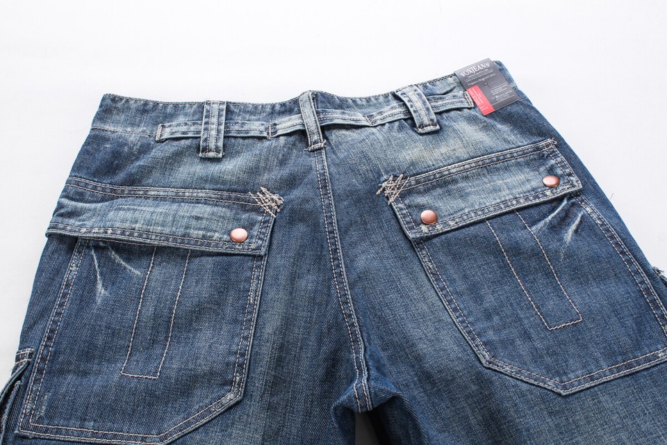 FOX JEANS Men's Monroe Regular-fit Denim Cargo Jeans Work Pants SIZE 32 ...