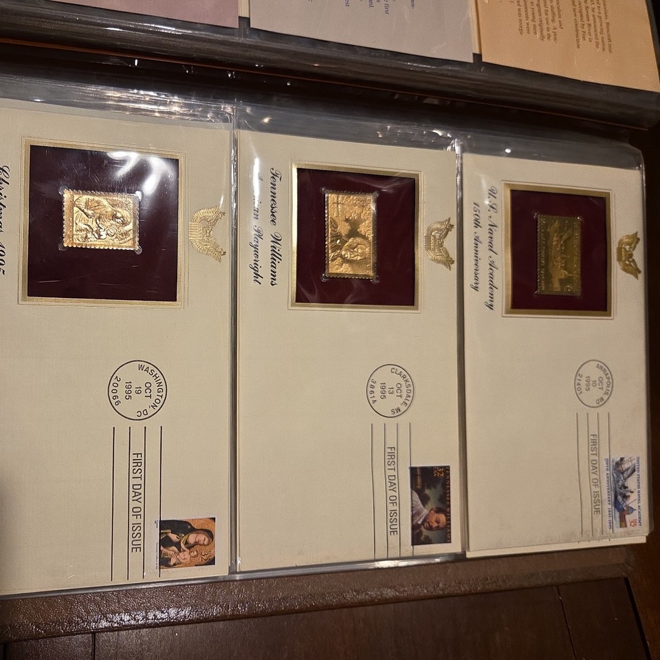 Golden Replicas of United States Stamps 1995-1996 22kt gold | eBay