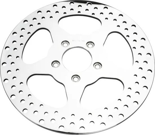 HD 5 Spoke Front Brake Rotor Disc SS Polished 11.5in. HD Dyna Low Rider ...