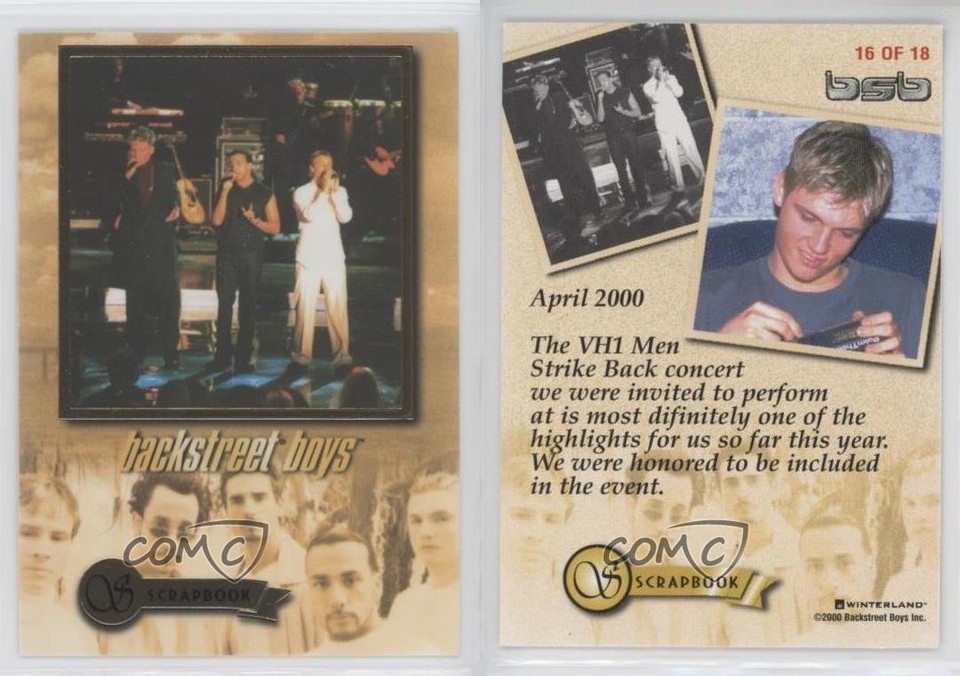 2000 Winterland Boys: Black & Blue Scrapbook Backstreet Boys April #16 ...