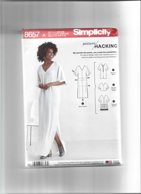Simplicity 8657 Misses Caftan Uncut Sewing Pattern Size Xxs-xxl for ...