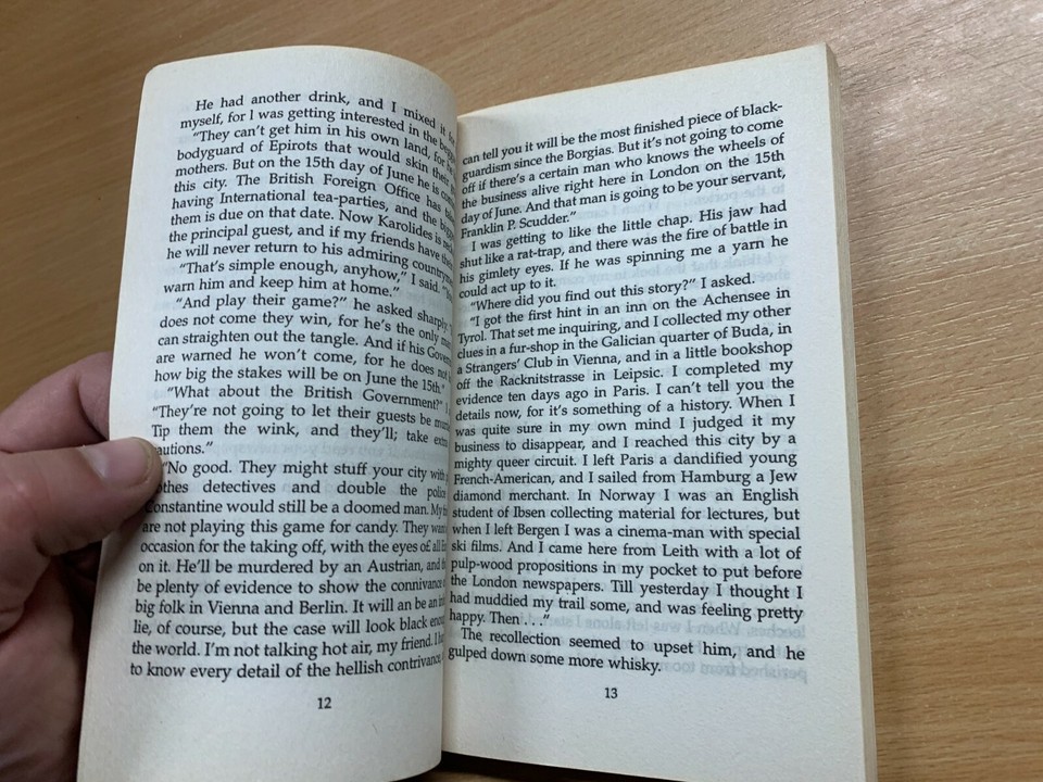 1994 JOHN BUCHAN "THE THIRTY NINE STEPS" FICTION PAPERBACK BOOK (P2 ...