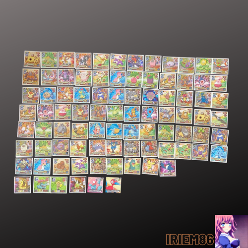 Set 205 Pokémon Amada Hyper Sticker Vintage Pikachu Palkia Nintendo ...