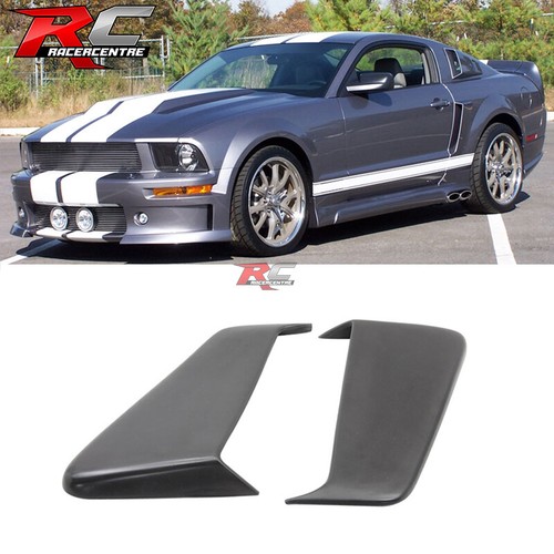 Fit 05-09 Ford Mustang Coupe EL Side Fender Scoop Unpainted Black PU | eBay