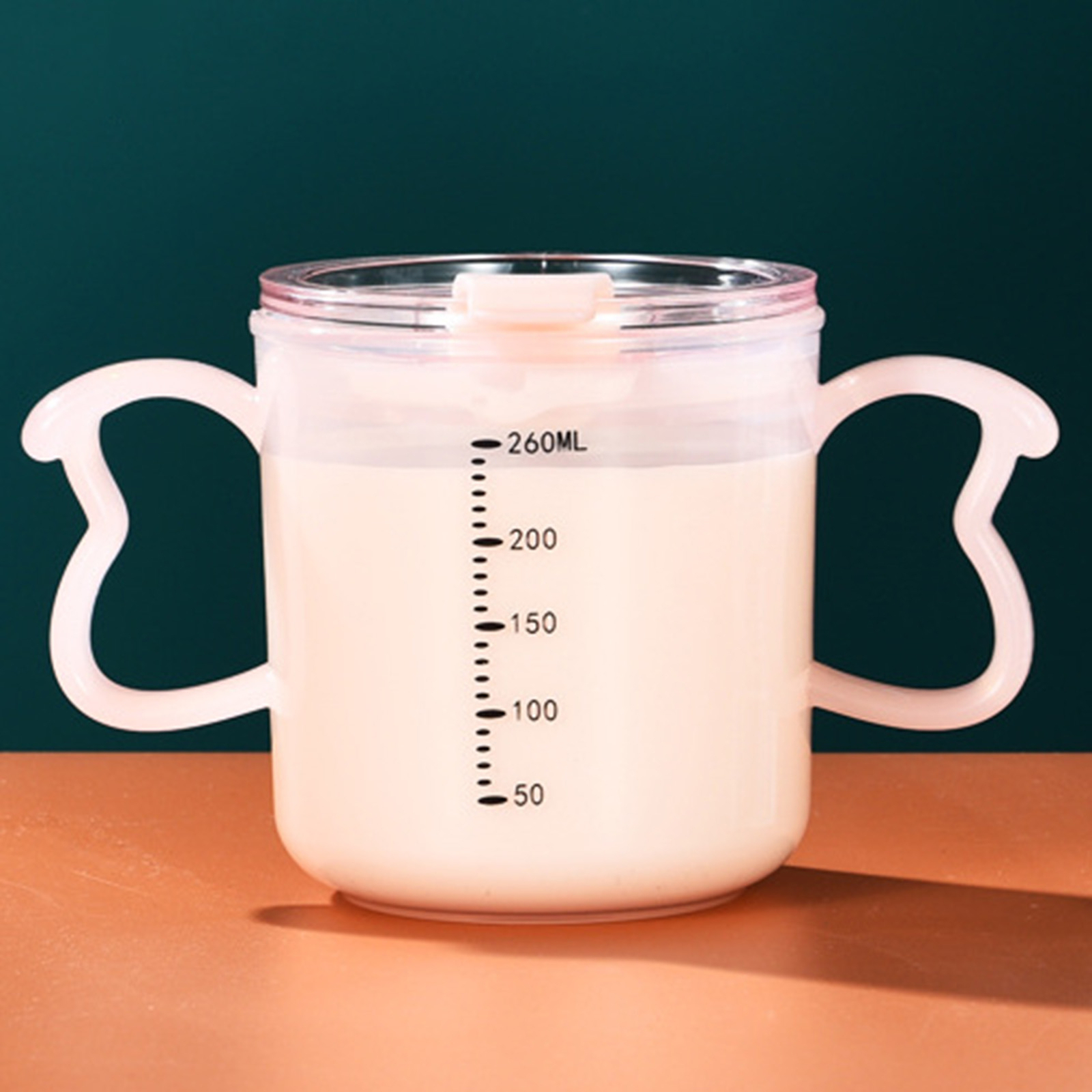 260ml Water Bottle Eco-friendly Leak-proof Straw Type Juice Beverages ...