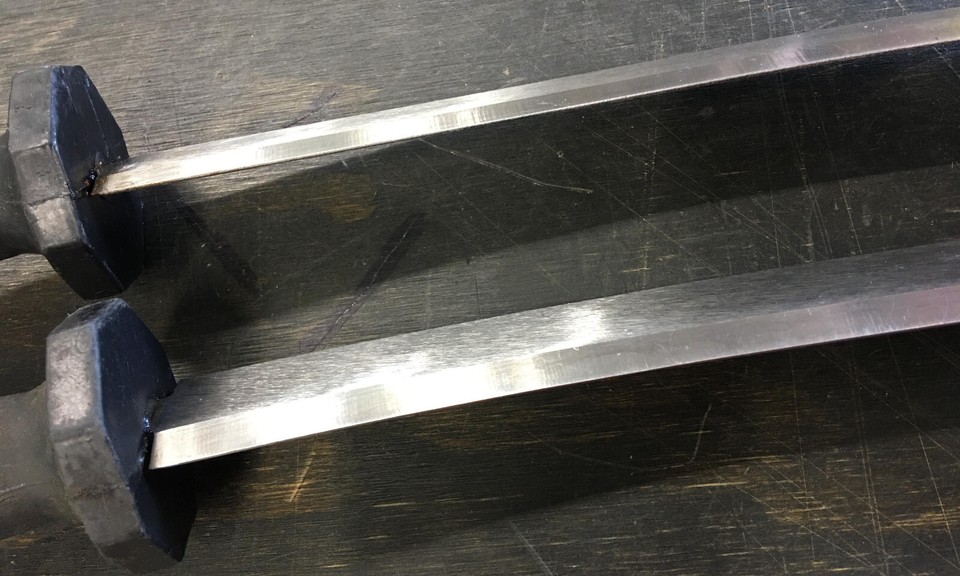 2 Necker 600 Fleshing Knives pelt fur hide scraper knife tanning | eBay