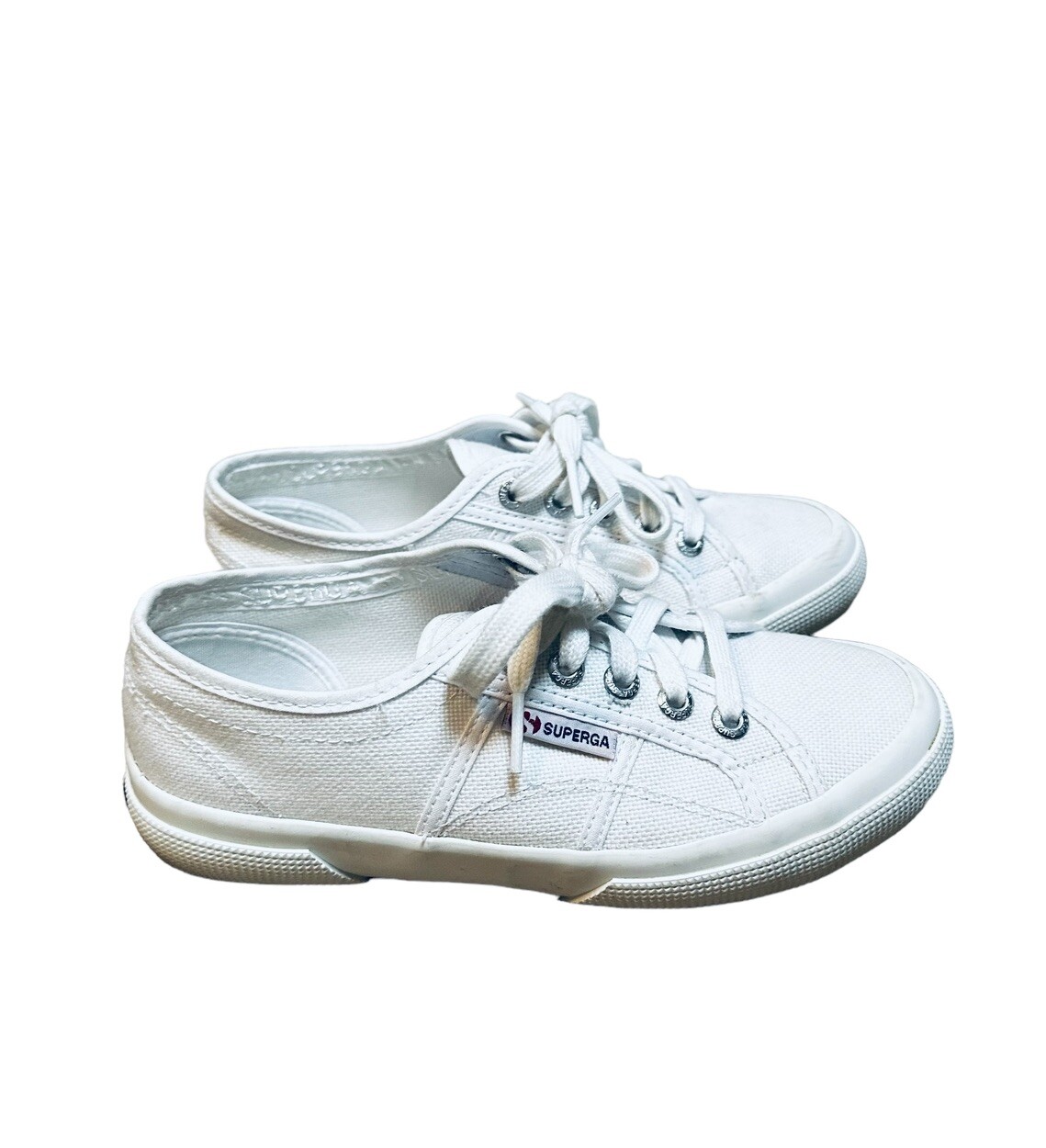 Superga Cotu White Classic Sneakers Style 2750 Canvas… - Gem