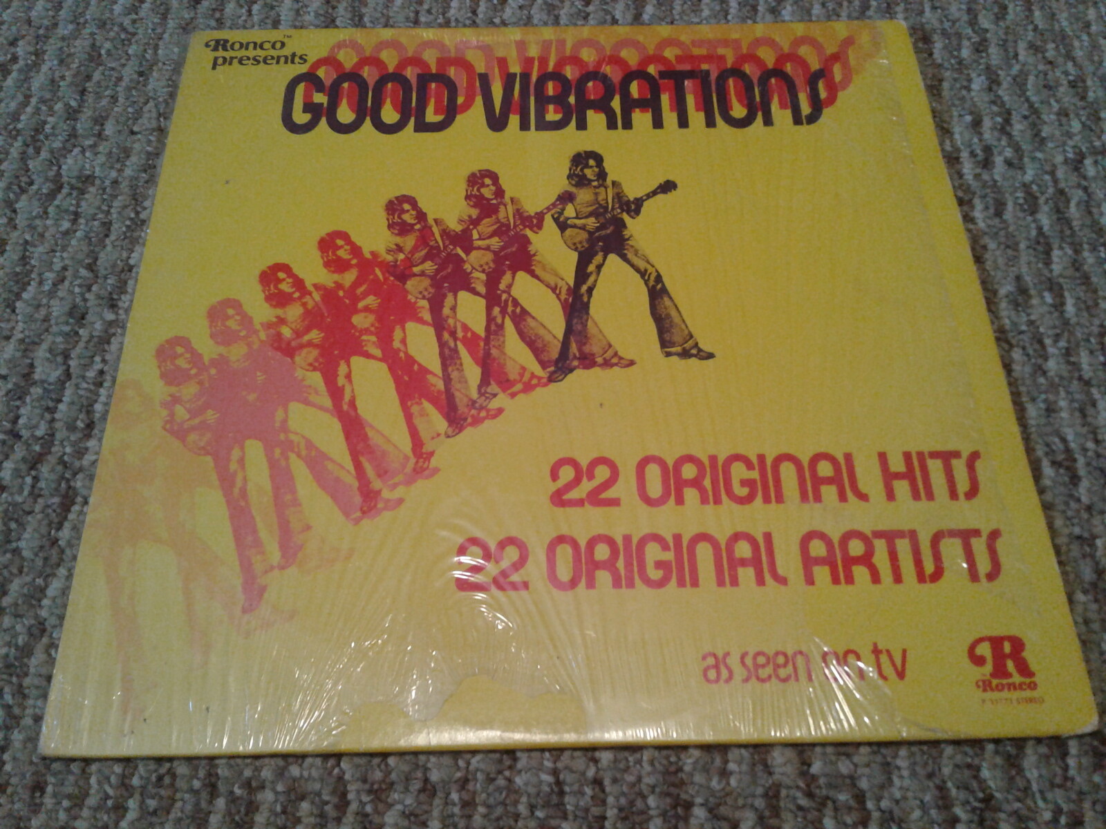 RONCO PRESENTS GOOD VIBRATIONS ~ 22 ORIG HITS/ARTISTS ~ LP SHRINK 1973 ...