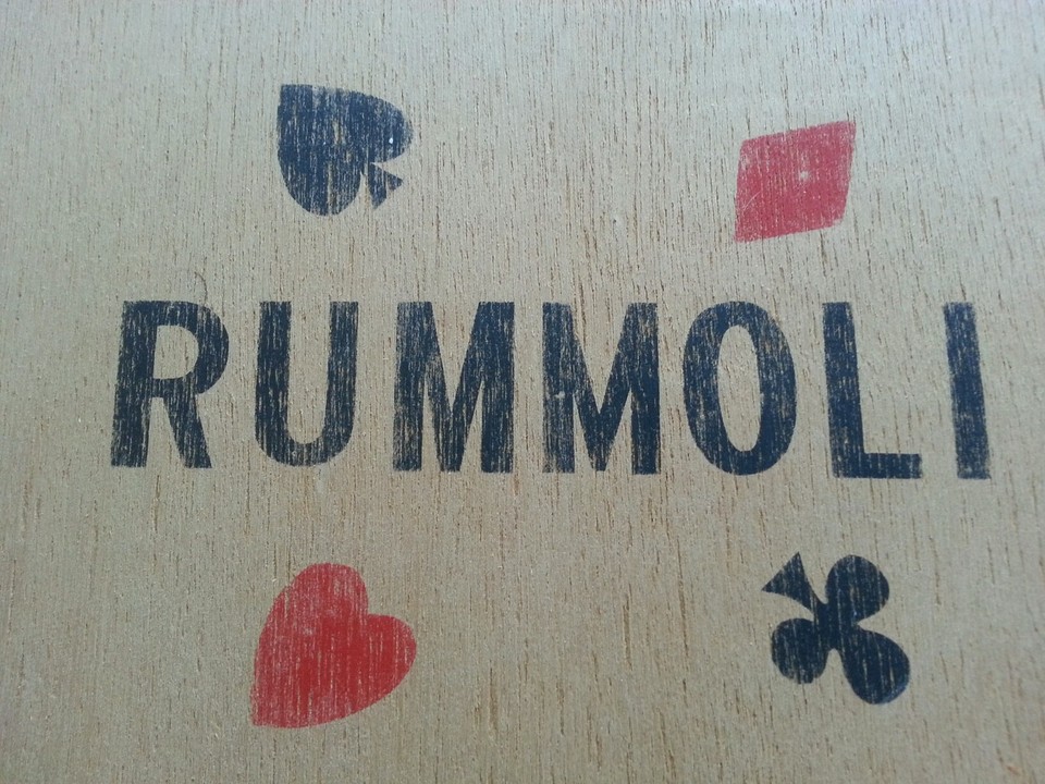 vintage octagon wood rummoli game board plywood decor hanging wall art ...