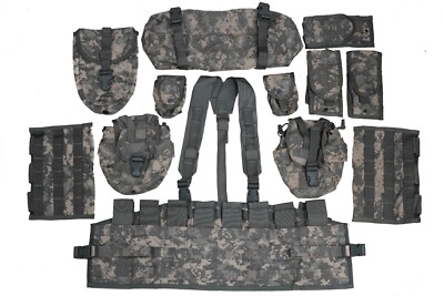 12 PC US Army Rifleman Set Tactical Assault Panel ACU UCP Camo Molle ...