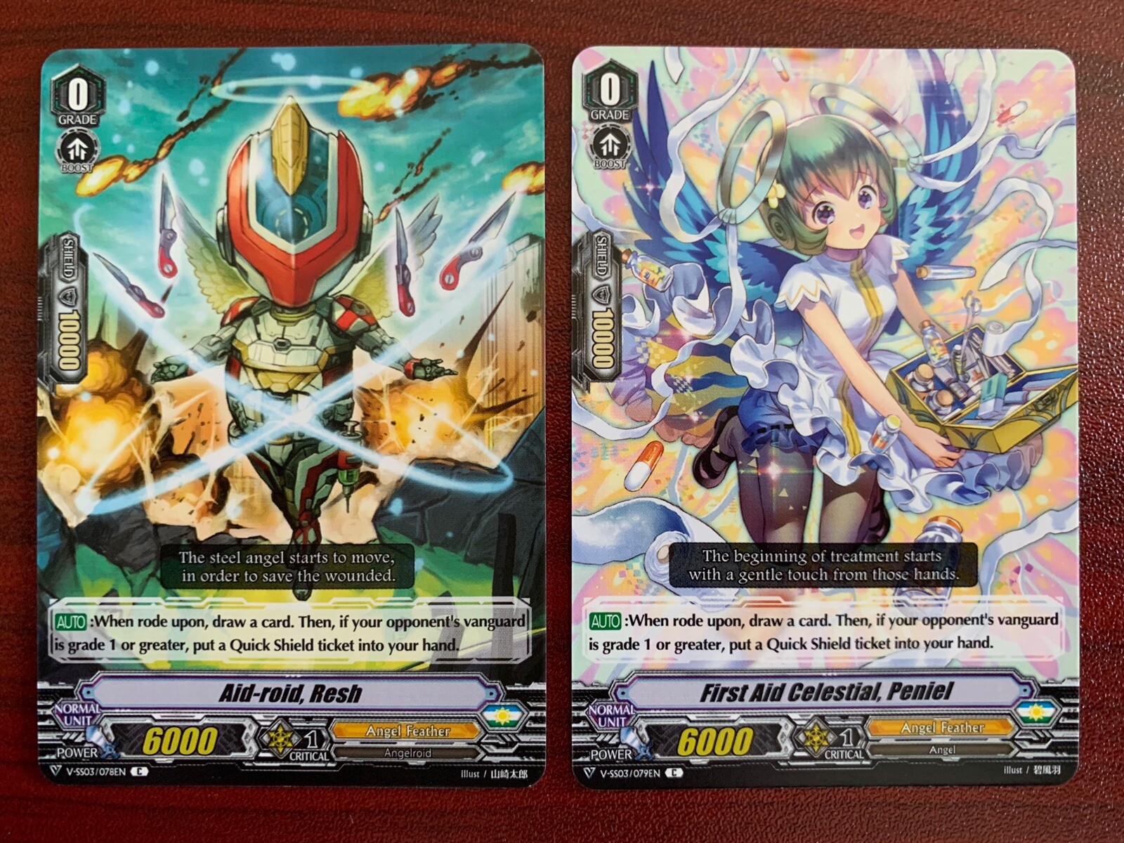 CARDFIGHT VANGUARD ANGEL FEATHER STARTER SET AID-ROID RESH PENIEL V ...