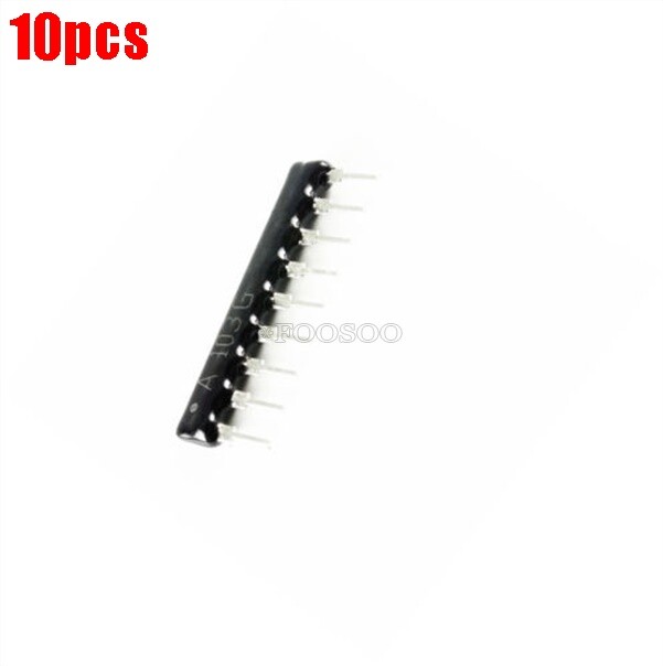 10Pcs 10K Ohm Thick Film Network Resistor SIP9 Array Resistor ir | eBay