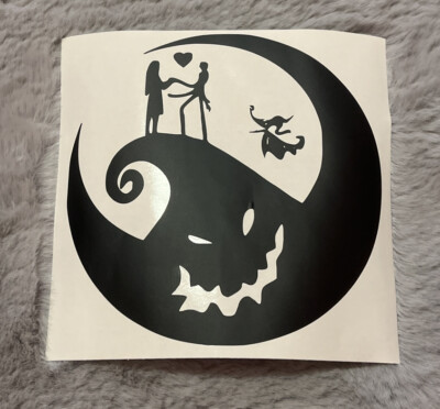 Nightmare Before Christmas, Jack Skellington/Sally 6x6" Decal Sticker ...