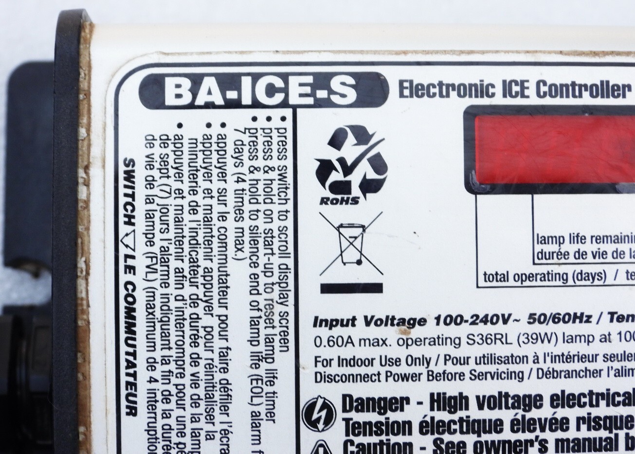 VIQUA BA-ICE-S Replacement Ultraviolet Water System Controller for S5Q ...