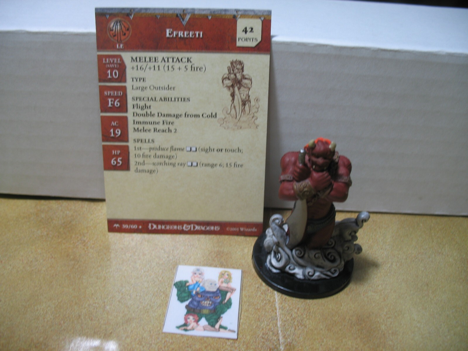 =Dungeons and Dragons D&D ANGELFIRE Efreeti 39/60 with card= | eBay