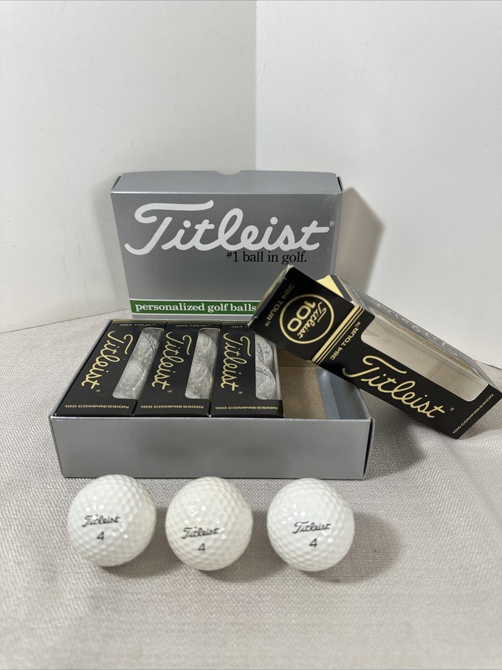 VTG TITLEIST 384 TOUR 100 COMPRESSION PERSONALIZED GOLF BALLS ROB ...