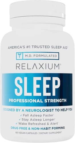 Relaxium Sleep 60 Caps Sleep Aid Get the Best Sleep MADE IN USA exp 9 ...