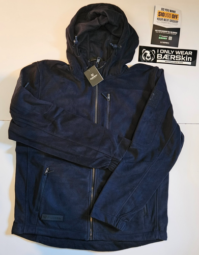 Baerskin Tactical Hoodie 4.0 340 GSM Microfleece Jacket Navy Blue Size ...