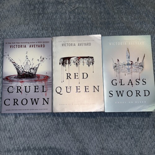 Victoria Aveyard Glass Sword, Red Queen, Cruel Crown | eBay