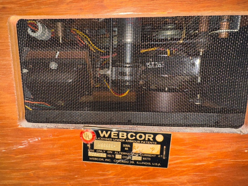 Webcor Musicale Stereofonic Regent Reel to Reel Recorder Wood Cabinet | eBay