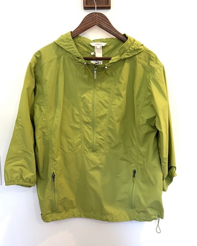 Sundance Rain Jacket LARGE Chartreuse Lime Green Hooded Anorak ...