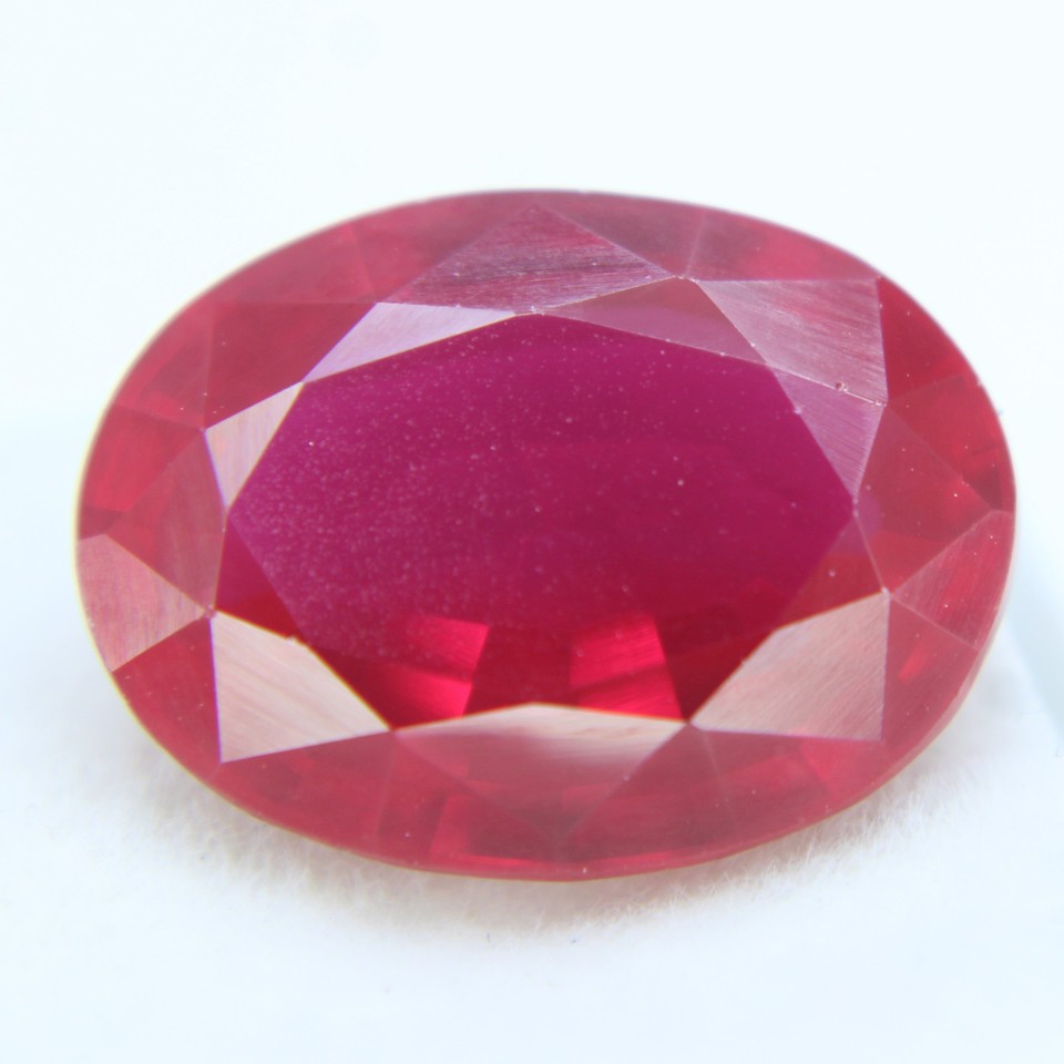 13.40 Ct Certified Natural Ruby Red Eye Clean Oval Shape Loose ...