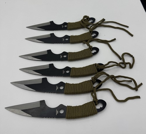 Perfect Point 6 Piece Throwing Knife Set Red Dragon W/ Leg or Arm Sheath PP-0236 | eBay