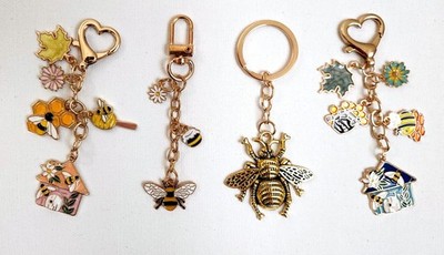 New honey bee key chain, purse charms | eBay