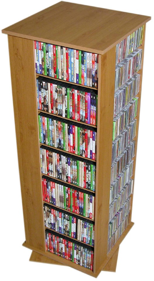 Large 1600 CD Rack / 756 DVD Rack Revolving Rack NEW | eBay