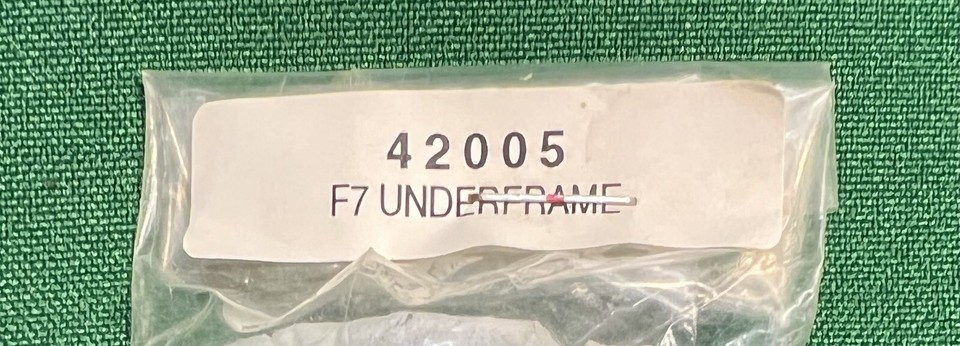 F7 Diesel H.O. Locomotive Metal Under Frame Black | eBay